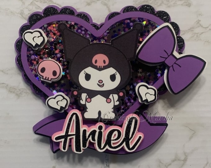 Custom Kuromi Cake Topper, Sanrio Cake Topper - Etsy