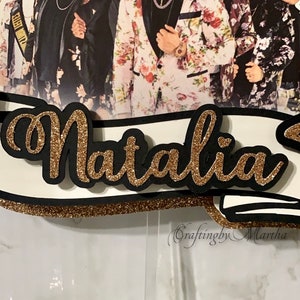 Grupo Firme Cake Topper, Eduin Caz, Rose Gold/bronze - Etsy