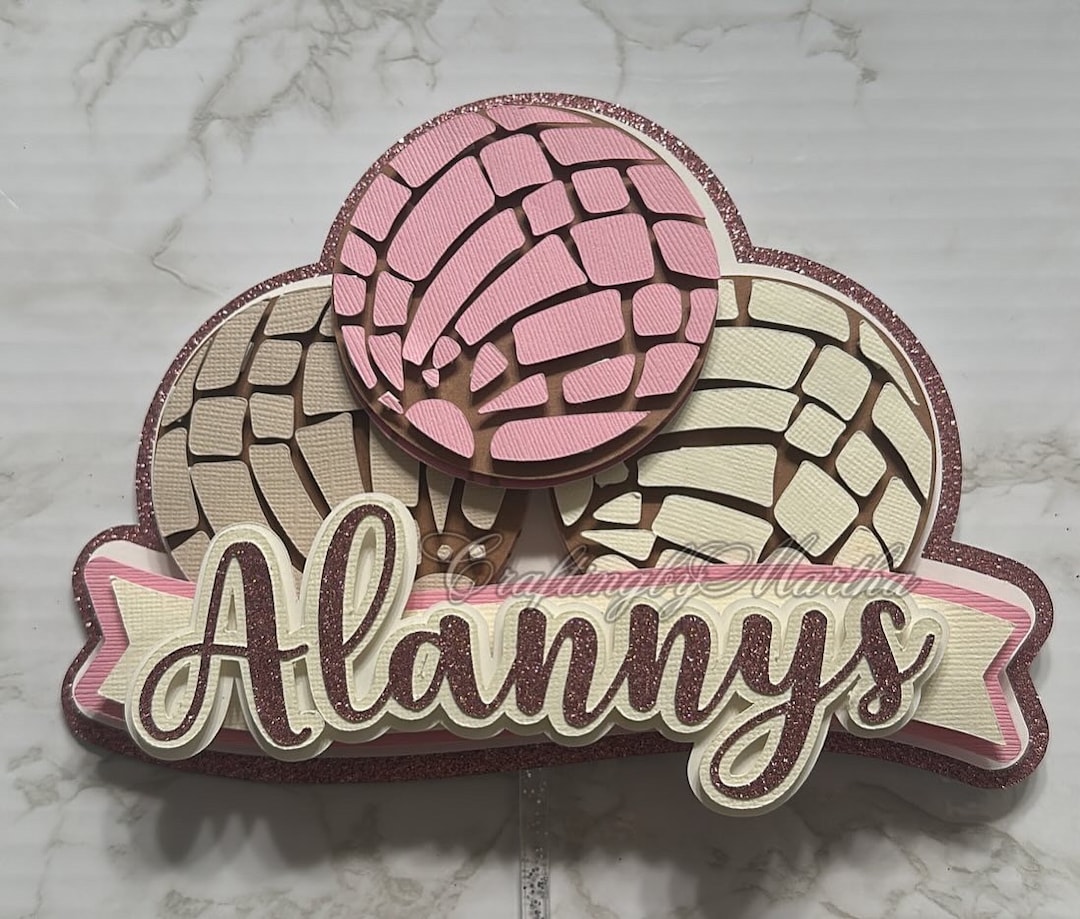 Concha Cake Topper, Conchas, Birthday Cake Topper - Etsy