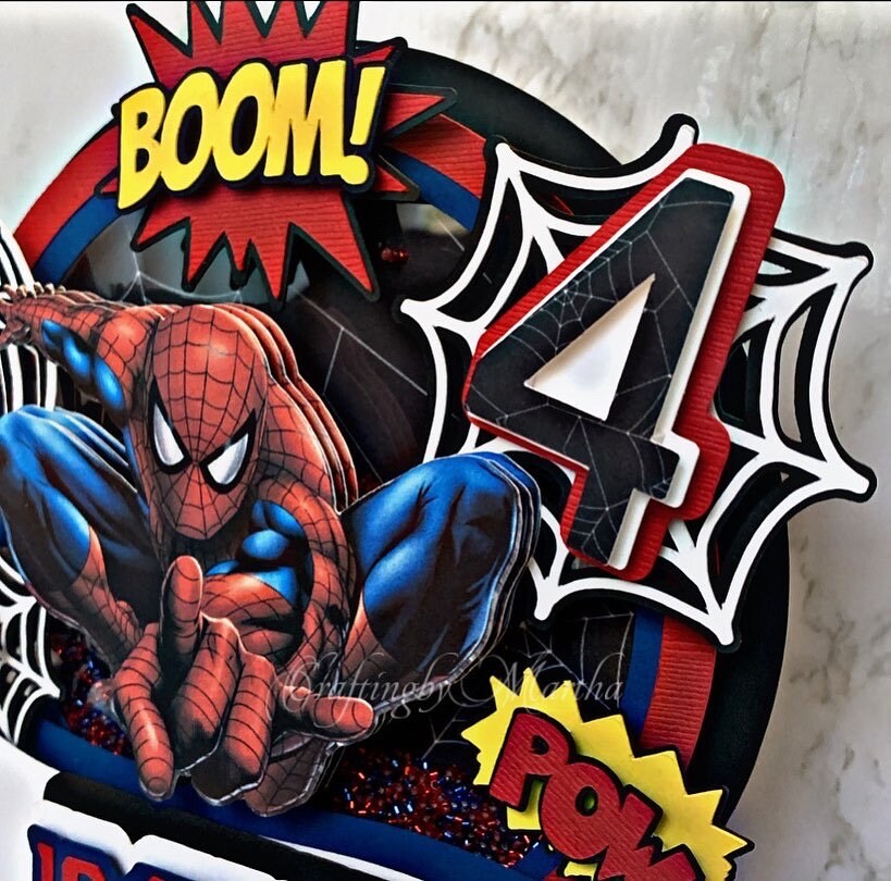 Spiderman Cake Topper Cake Toppers Spiderman Cake Topper - Etsy