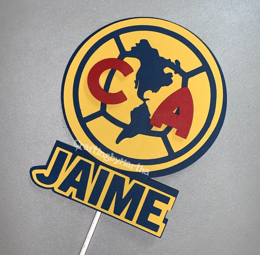Club America Cake Topper, Club America Soccer Team, Club America Futbol ...