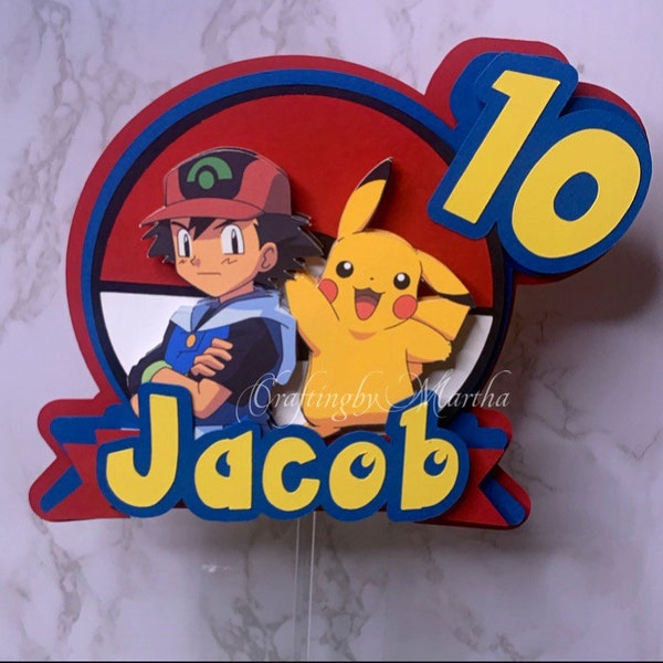 Pikachu Cake Topper - Etsy