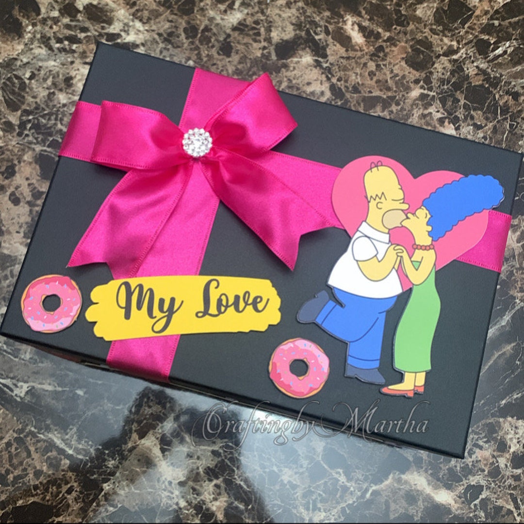 The Simpsons Gift Box Homer & Marge Me Rindo Box - Etsy