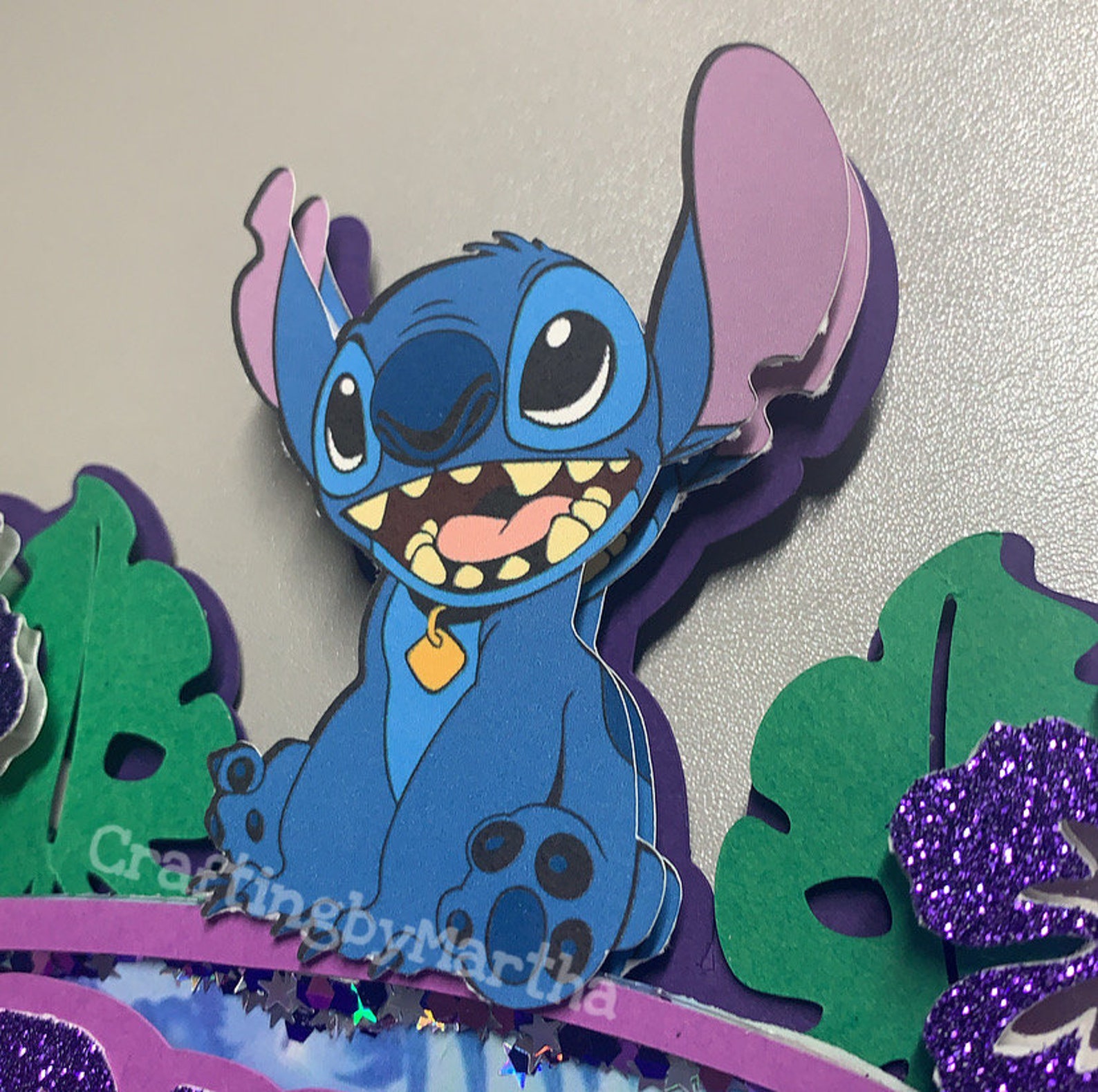 Stitch Cake Topper Stitch Cake Topper Shaker Stitch Party - Etsy