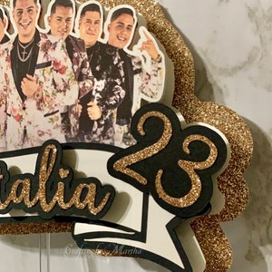 Grupo Firme Cake Topper, Eduin Caz, Rose Gold/bronze - Etsy
