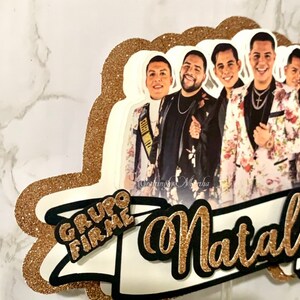 Grupo Firme Cake Topper, Eduin Caz, Rose Gold/bronze - Etsy