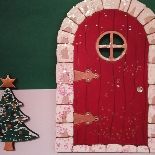Christmas Elf Door to Santas Workshop Magical Elf Door Hand - Etsy