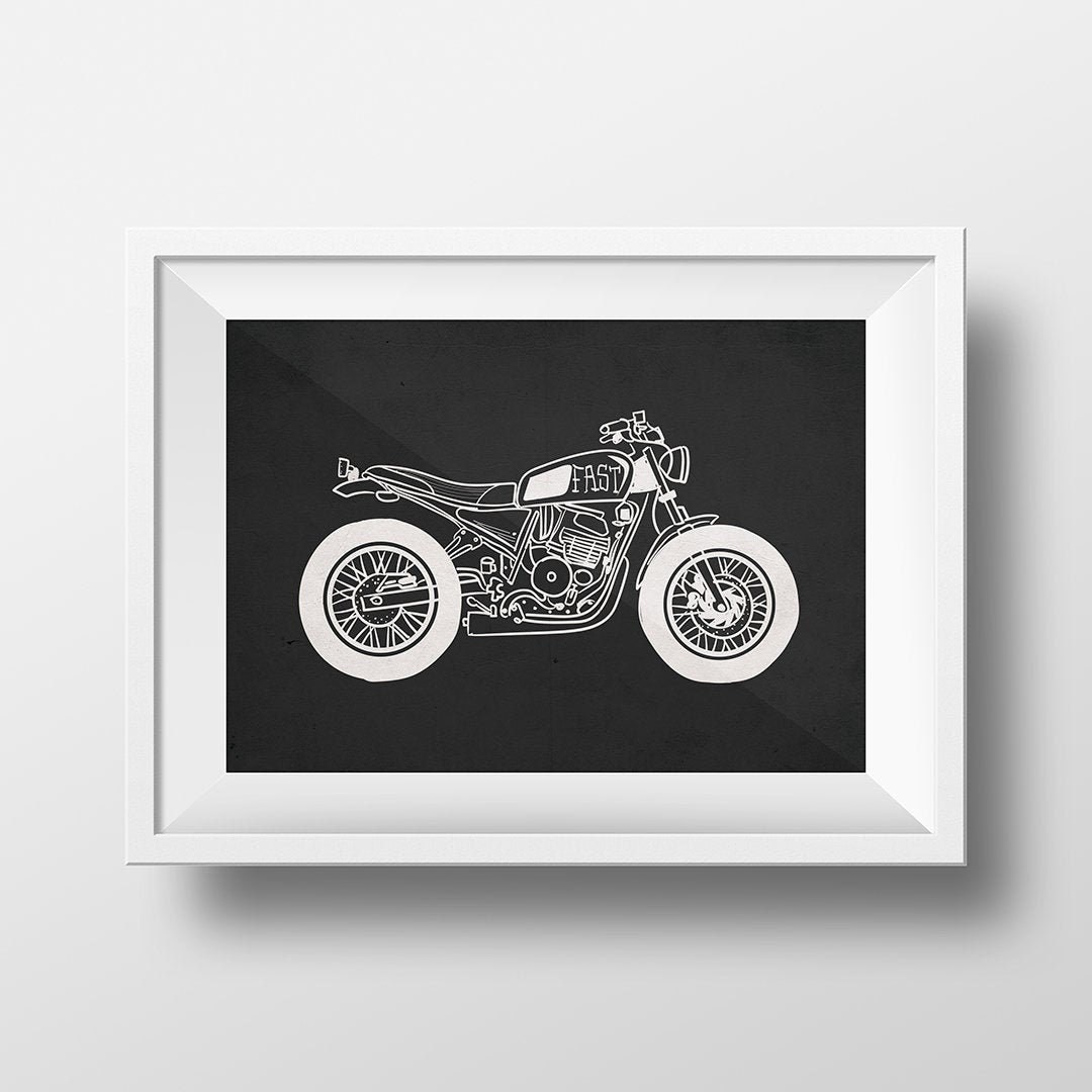 Digital Download Print, Moto Print, Printable Wall Art, Living Room ...