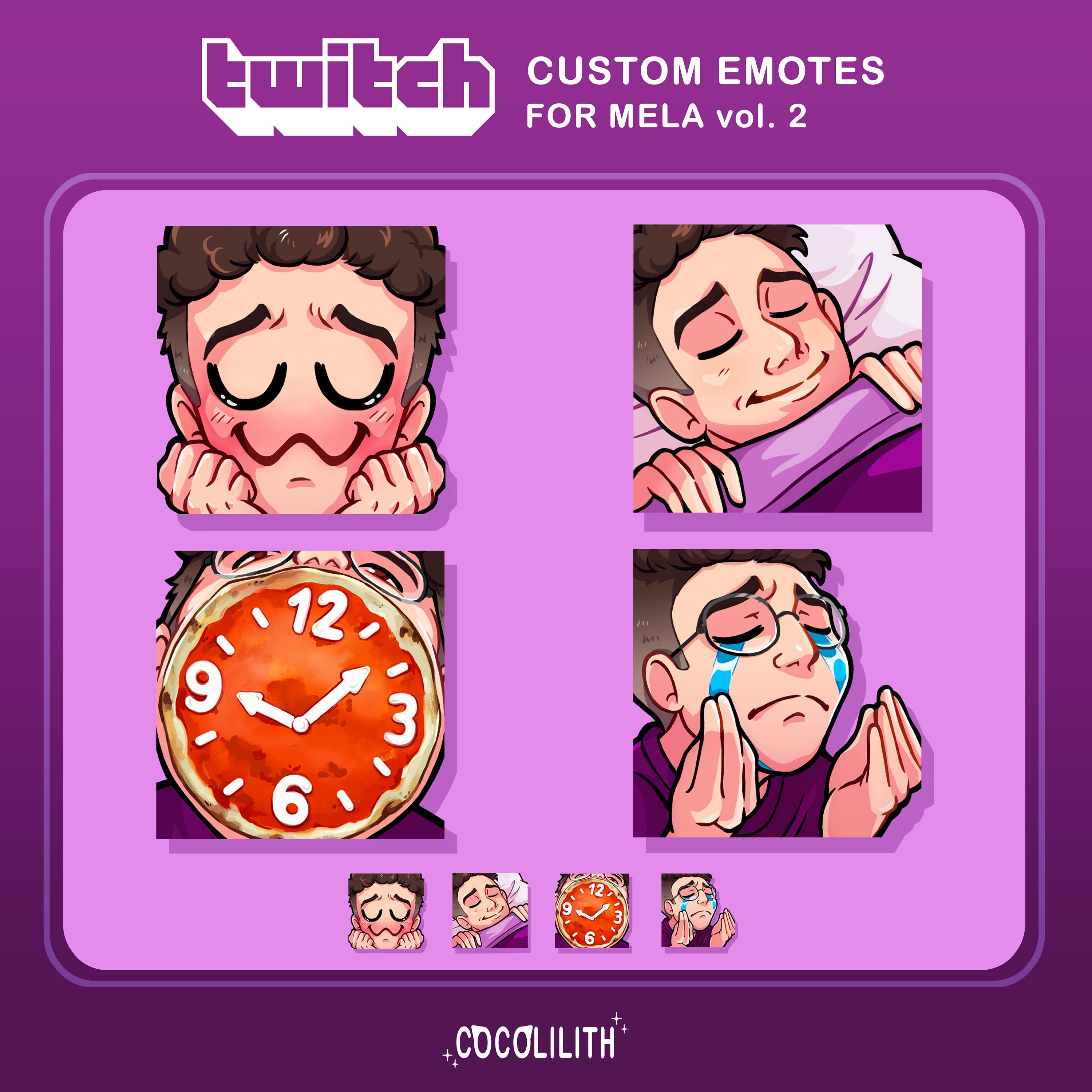 CUSTOM EMOTE COMMISSION / Twitch Discord Youtube Emotes, Custom Design ...