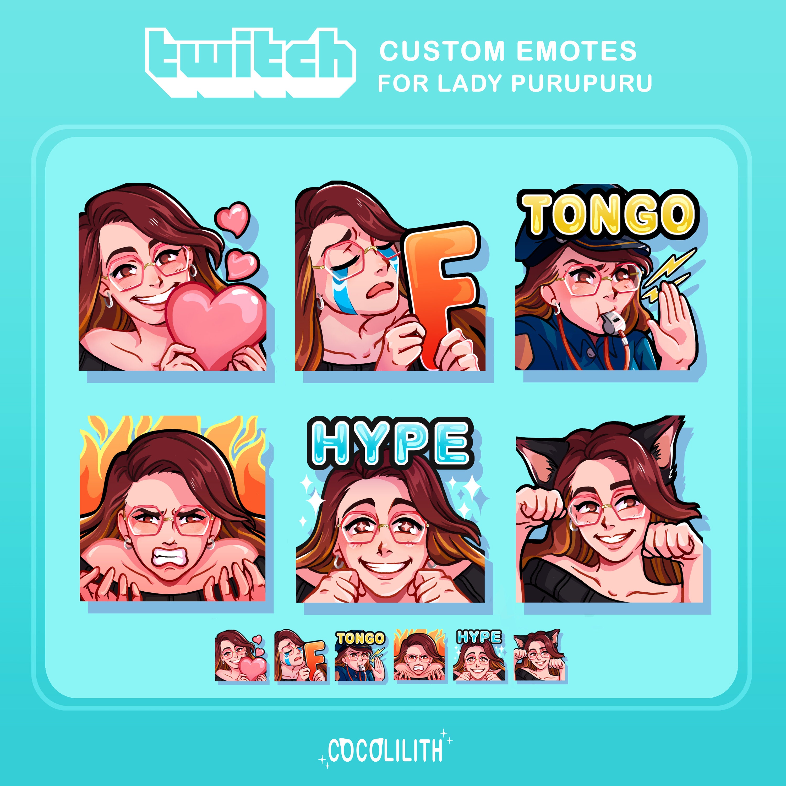 CUSTOM EMOTE COMMISSION / Twitch Discord Youtube Emotes, Custom Design ...
