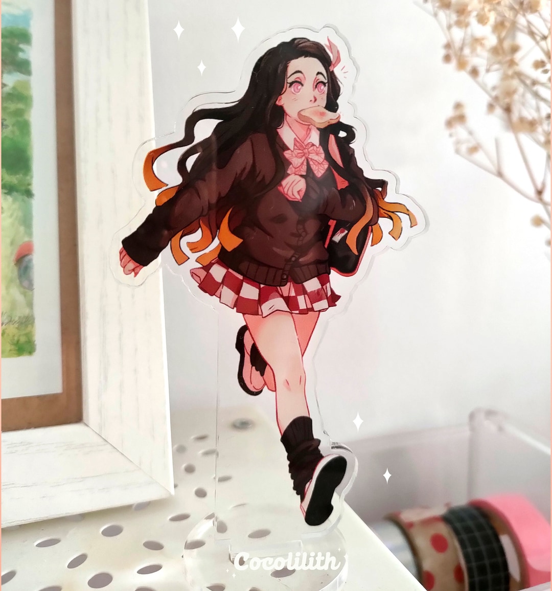 DEMON GIRL Acrylic Standee / Digital Art, Illustration, Manga, Anime ...
