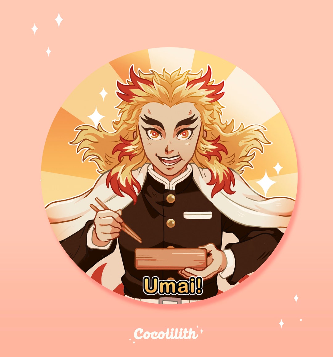 UMAI! - Matte Sticker/ Fanart, Digital Art, Illustration, Japan ...