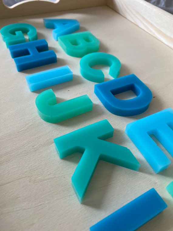 Resin Alphabet Set Uppercase Alphabet Set Ocean Set - Etsy