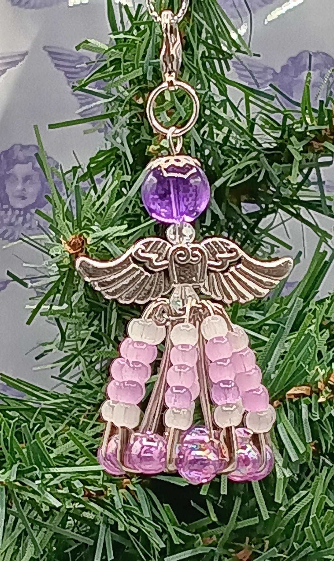 Pearl Angel With Pearl Skirt/handmade Angel/elegant Pearl Angel/angel ...