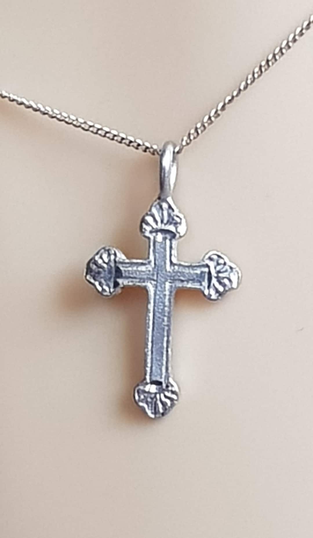 Communion Cross, Cross Pendant for Communion Including Necklace, Silver ...