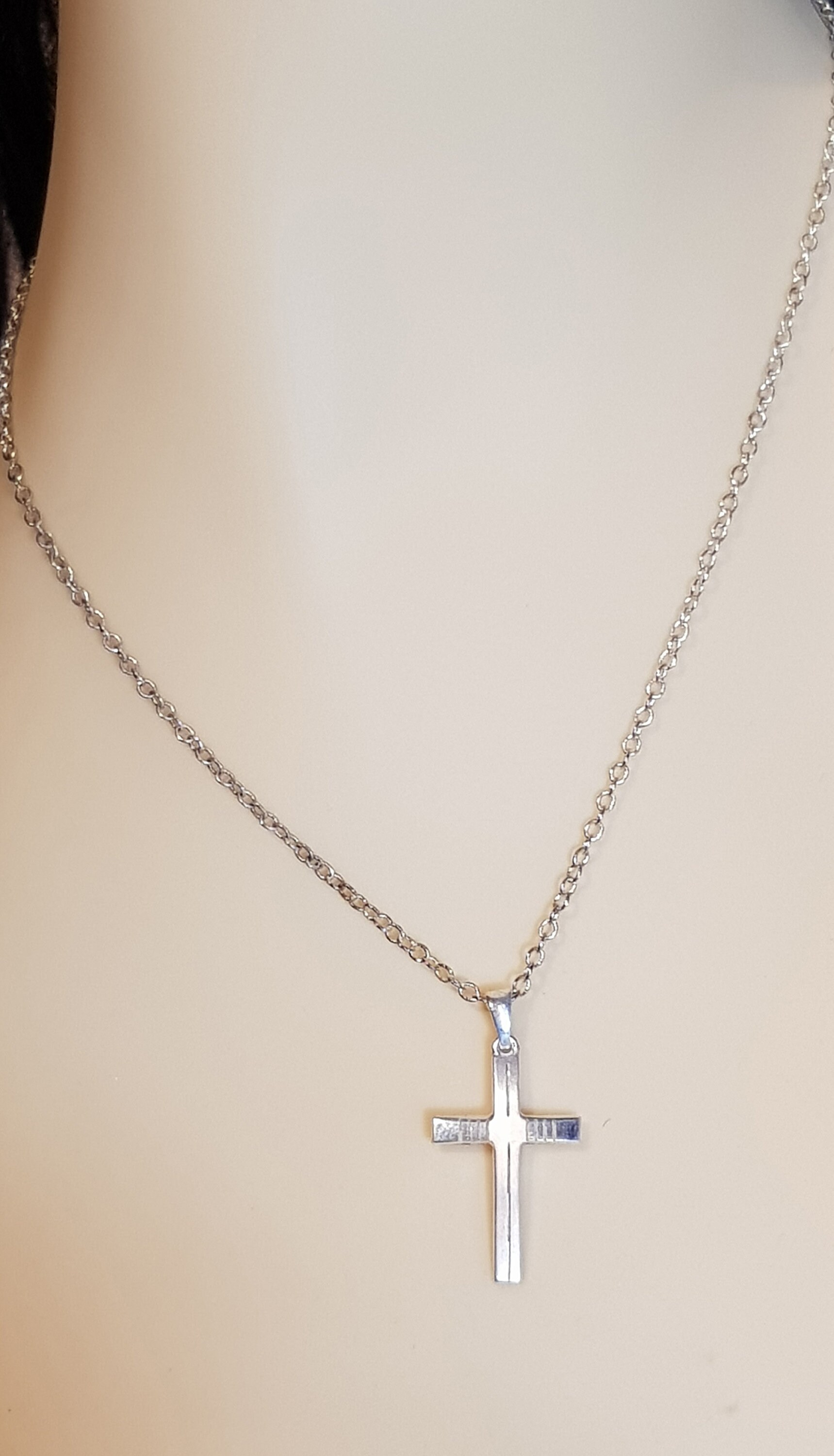 Communion Cross Including Sturdy Anchor Chain/children's Necklace With ...