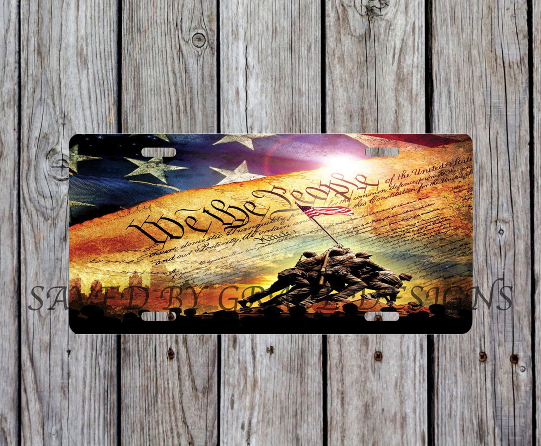 We the People License Plate - Etsy
