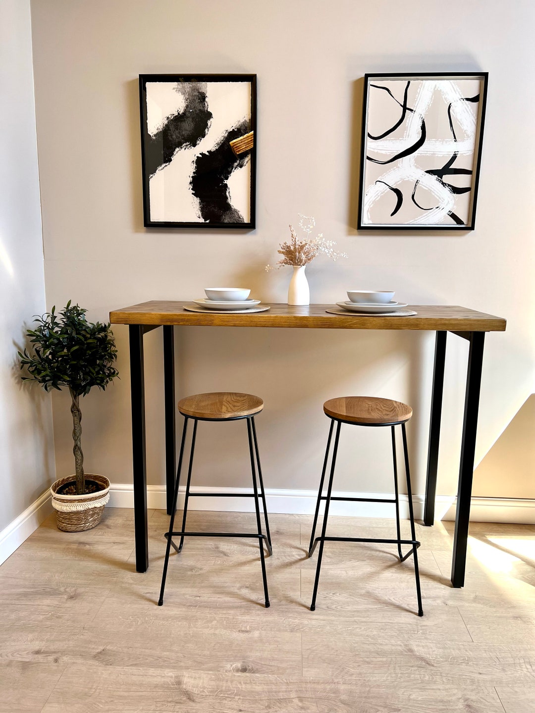 Rustic Wooden Breakfast Bar - Etsy