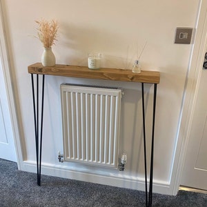 Rustic Radiator Shelf - Console Table - Etsy UK