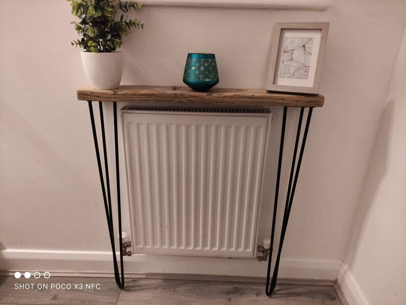 Rustic RADIATOR shelf / console table | Etsy