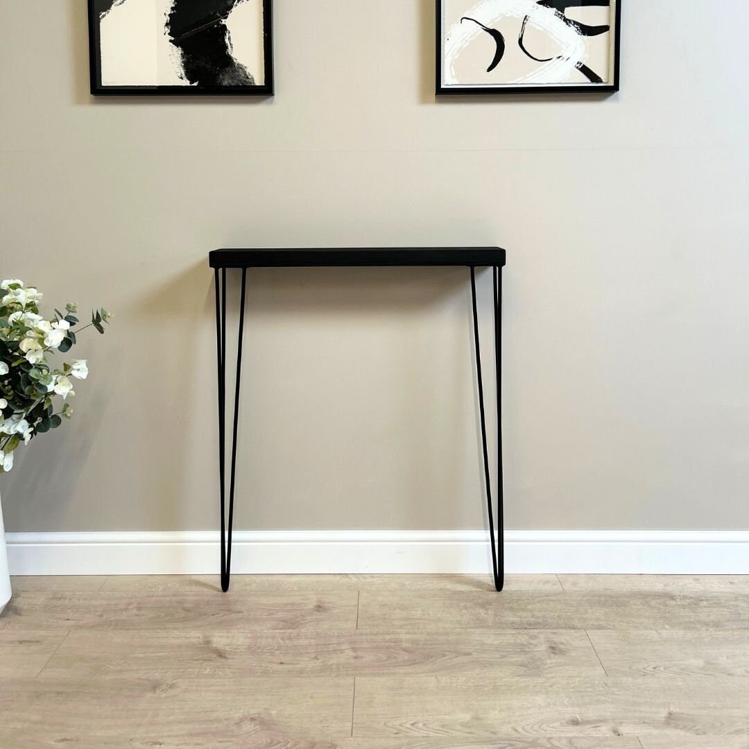 Rustic Radiator Shelf Console Table All Black - Etsy