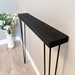 Rustic Radiator Shelf - Console Table - All Black - Etsy UK