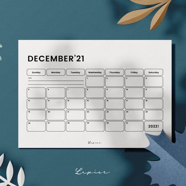 2021 Calendar - Etsy