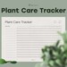Monthly Plant Care Tracker Printable Tracker, Digital Tracker House ...