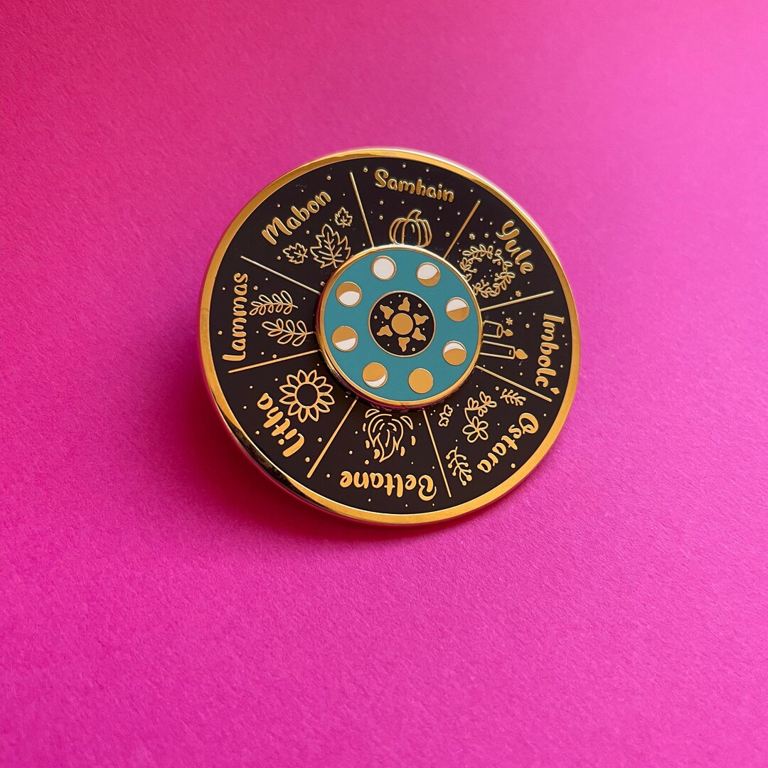 WICCAN CALENDAR Spinning Witchcraft Witchy Gift Witch Decor Wicca Magic ...