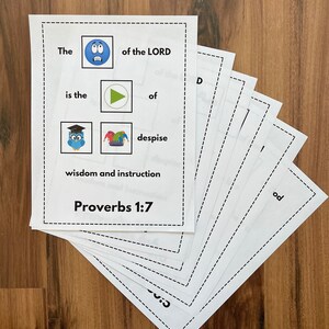 Scripture Memory Proverbs Fill in the Blank Scripture - Etsy
