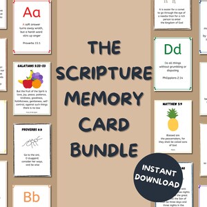 Fruit of the Spirit Scripture Memory, Fruit of the Spirit Flash Cards ...