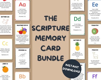 Fruit of the Spirit Scripture Memory, Fruit of the Spirit Flash Cards ...