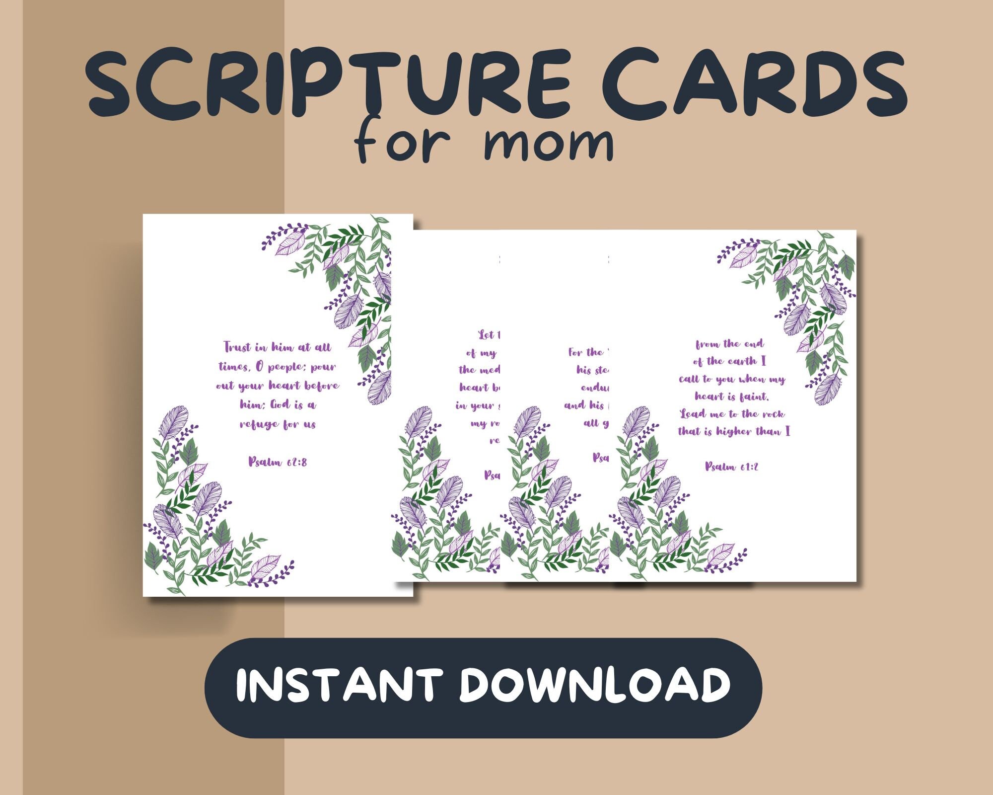 Scripture Cards for Mom DOWNLOAD, Scripture Cards, Scripture Memory ...