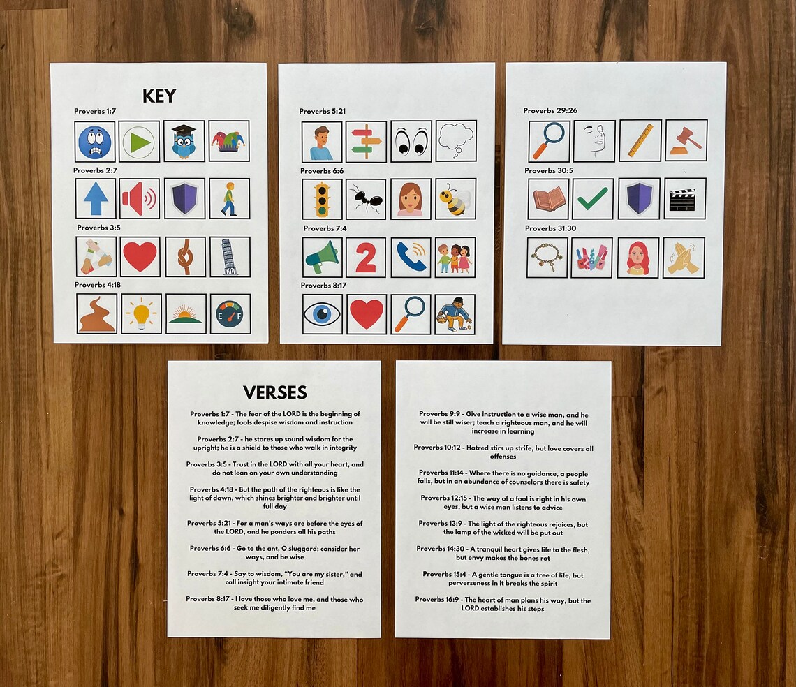 Scripture Memory Proverbs Fill in the Blank Scripture - Etsy