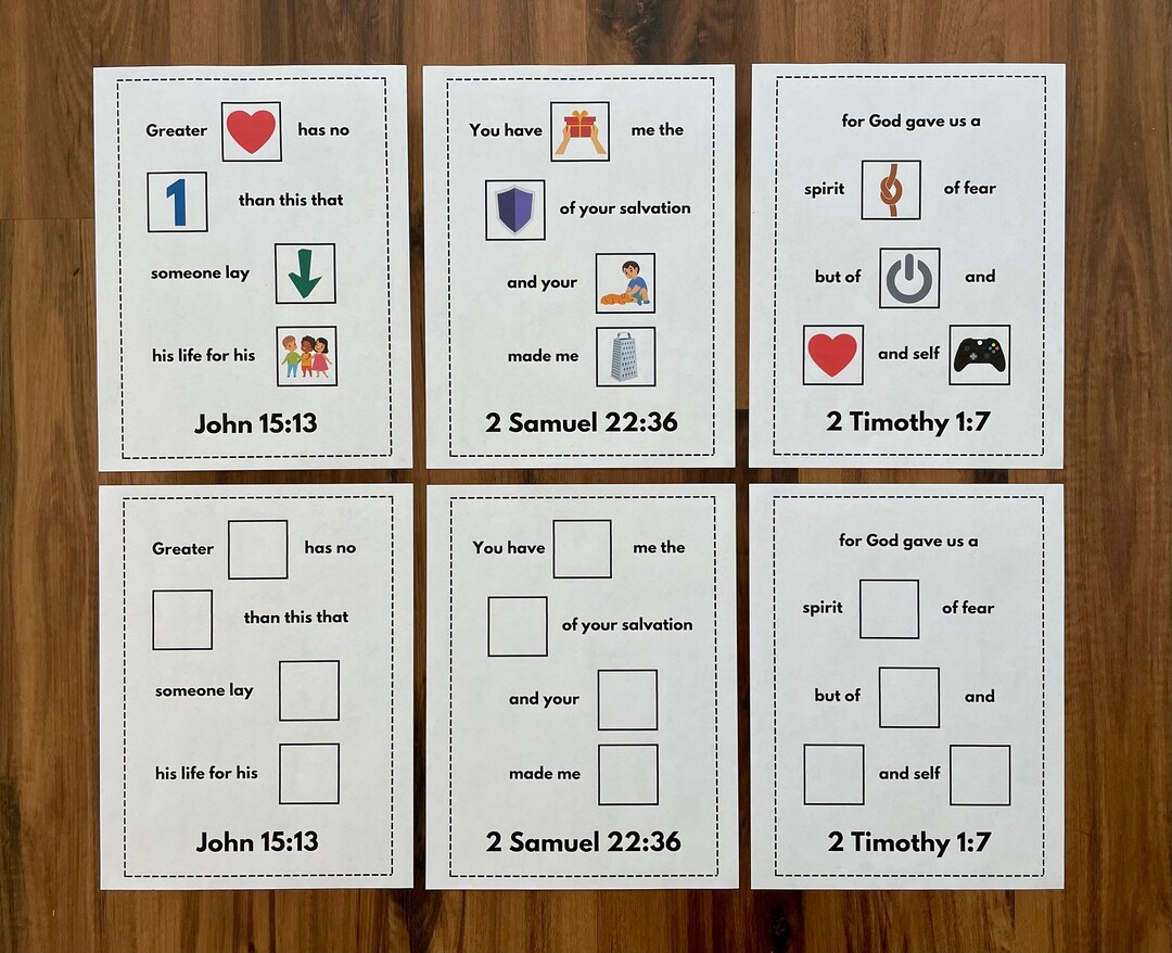 Scripture Memory Fruit of the Spirit Fruit of the Spirit - Etsy