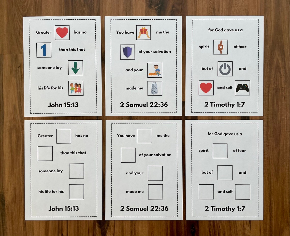 Scripture Memory Fruit of the Spirit Fruit of the Spirit - Etsy