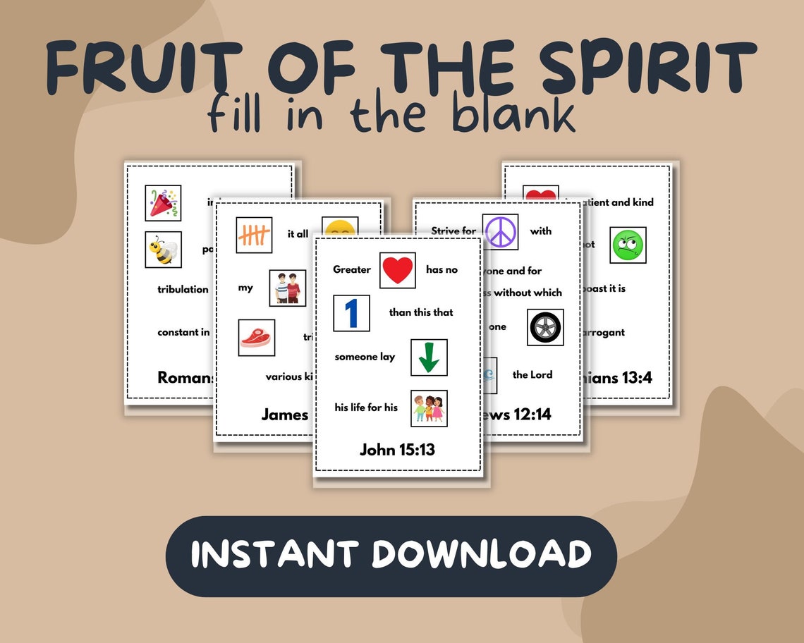 Scripture Memory, Fruit of the Spirit, Fruit of the Spirit Scripture ...