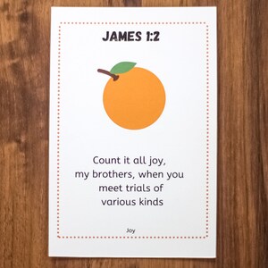 Fruit of the Spirit Scripture Memory DOWNLOAD Fruit of the - Etsy