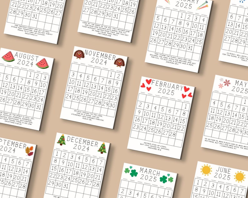 Traceable Monthly Calendar, Morning Menu Calendar, Morning Menu ...