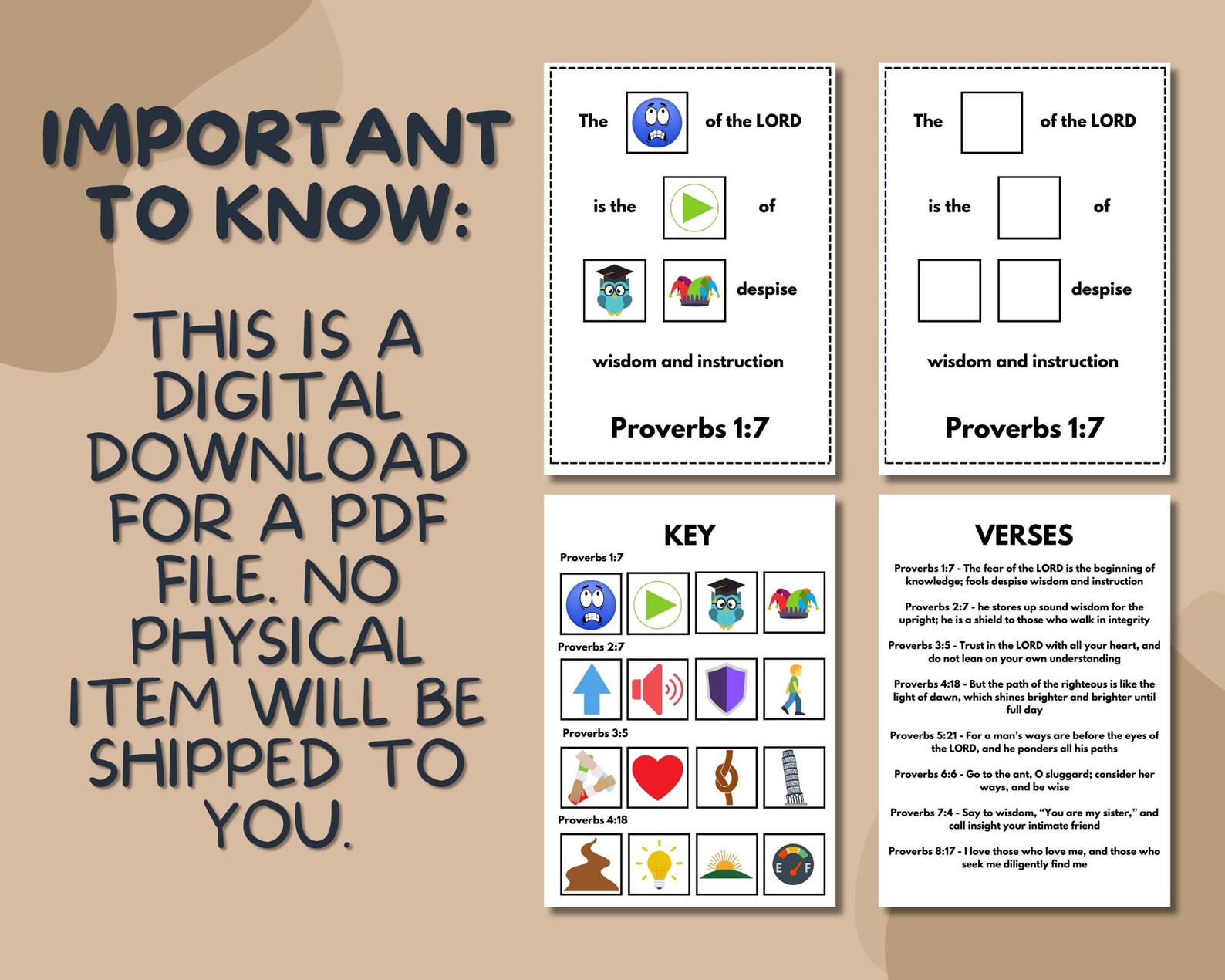 Scripture Memory, Proverbs, Fill in the Blank, Scripture Memory Fill in ...