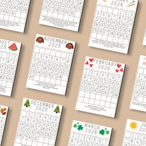 Traceable Monthly Calendar, Morning Menu Calendar, Morning Menu ...