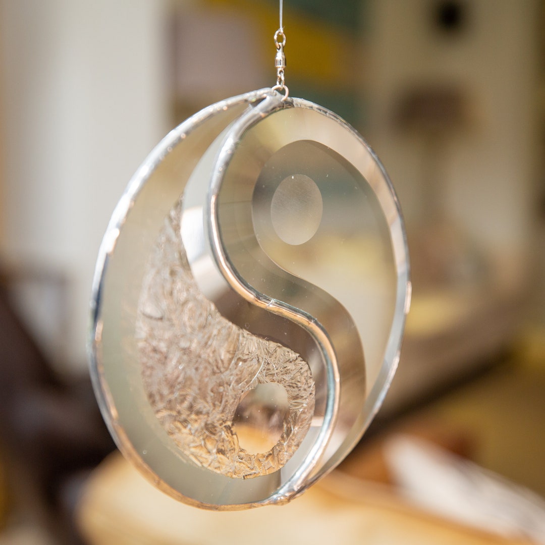 Yin Yang, Glass Suncatcher, Gift for Yoga Instructor, Unisex Gift - Etsy