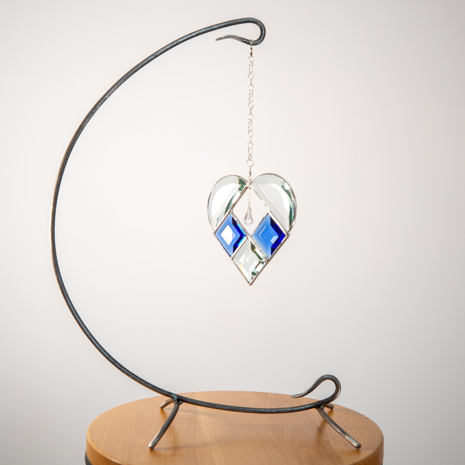 Display Stand, Metal Stand for Beveled Glass, Wrought Iron Display ...