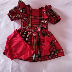 The Dress is in the Traditional Royal Stewart Plaid. Dress | Etsy