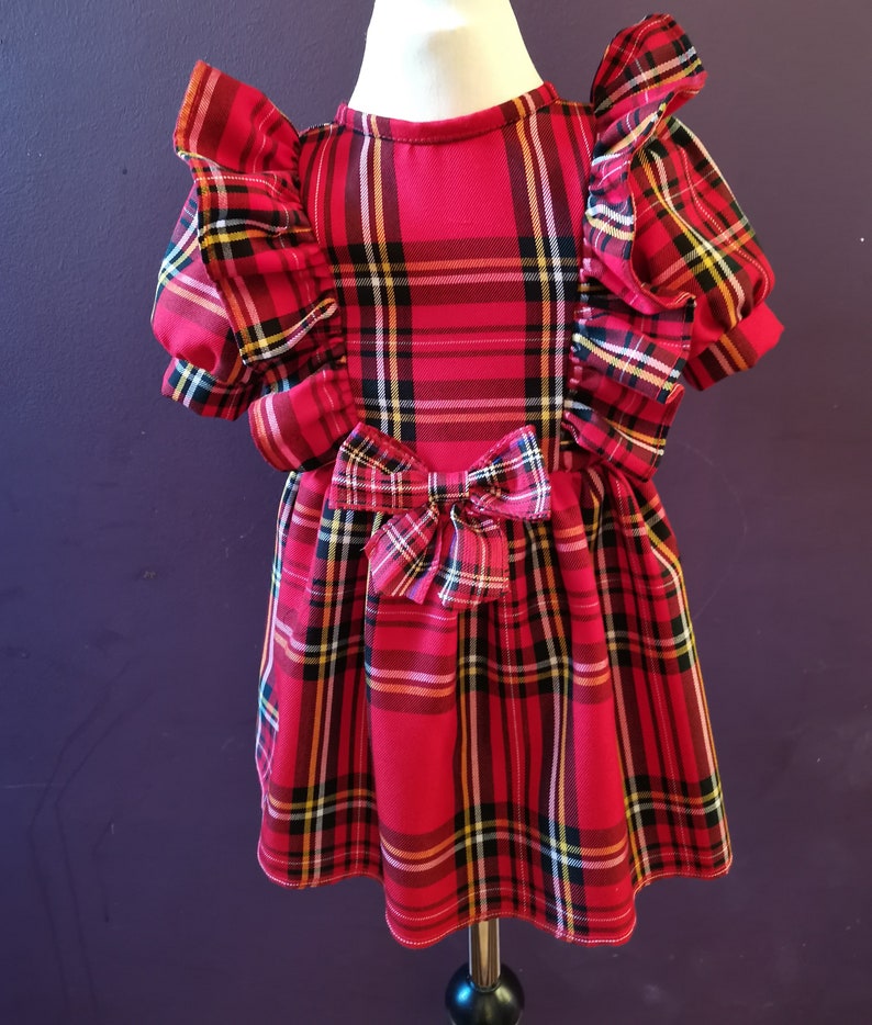 The Dress is in the Traditional Royal Stewart Plaid. Dress | Etsy