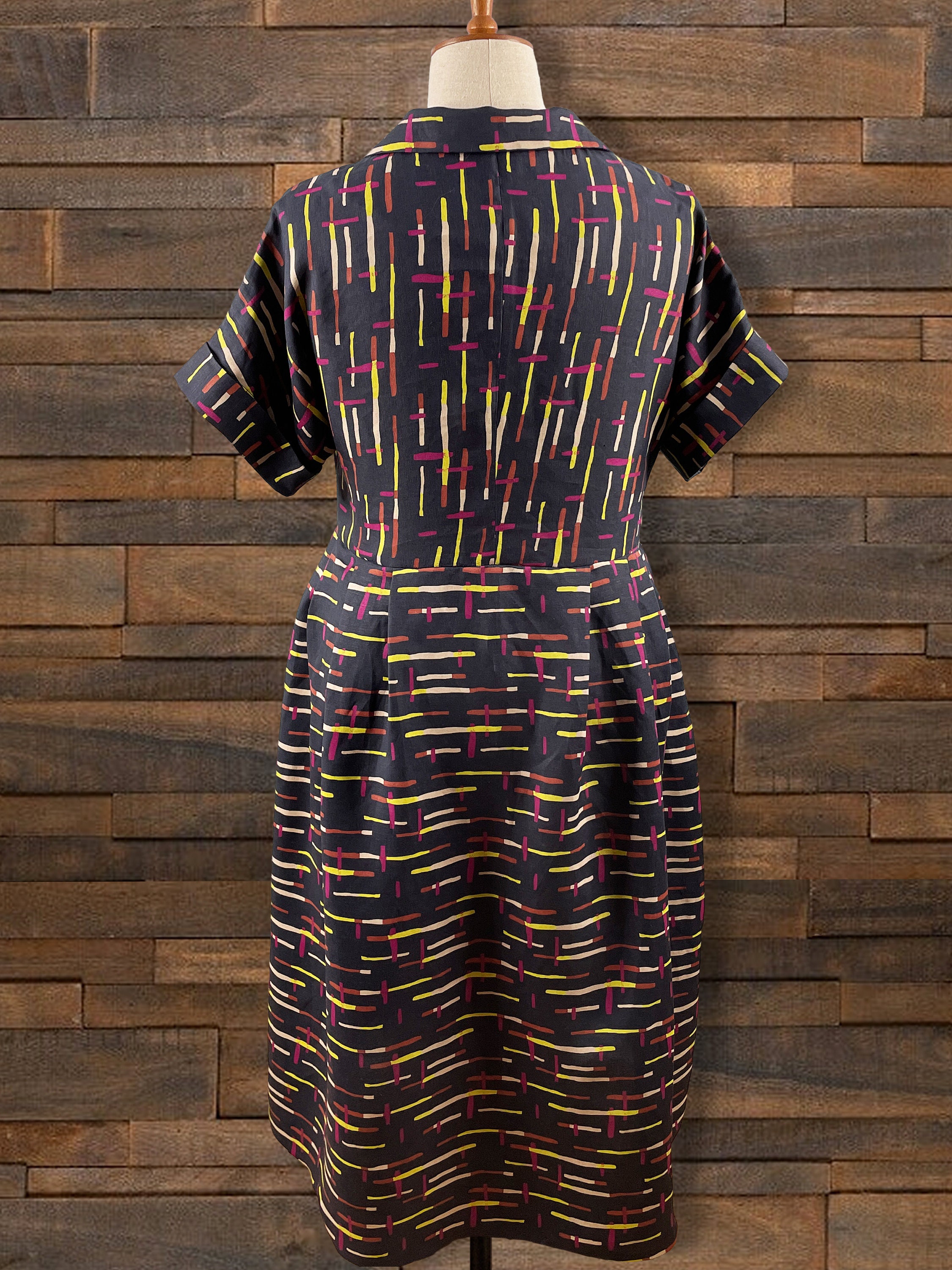 Streat 50s Style V Neck Shirt Dress With Pockets PDF Sewing - Etsy