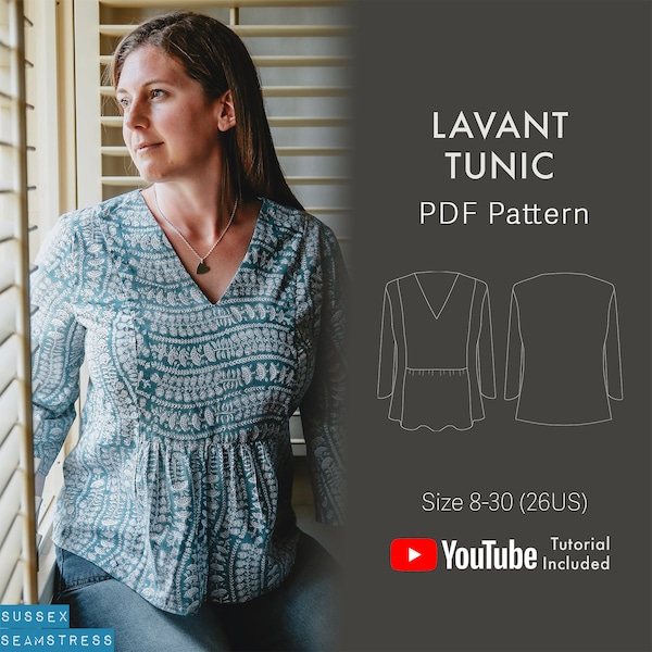 Tunic Sewing Pattern - Etsy
