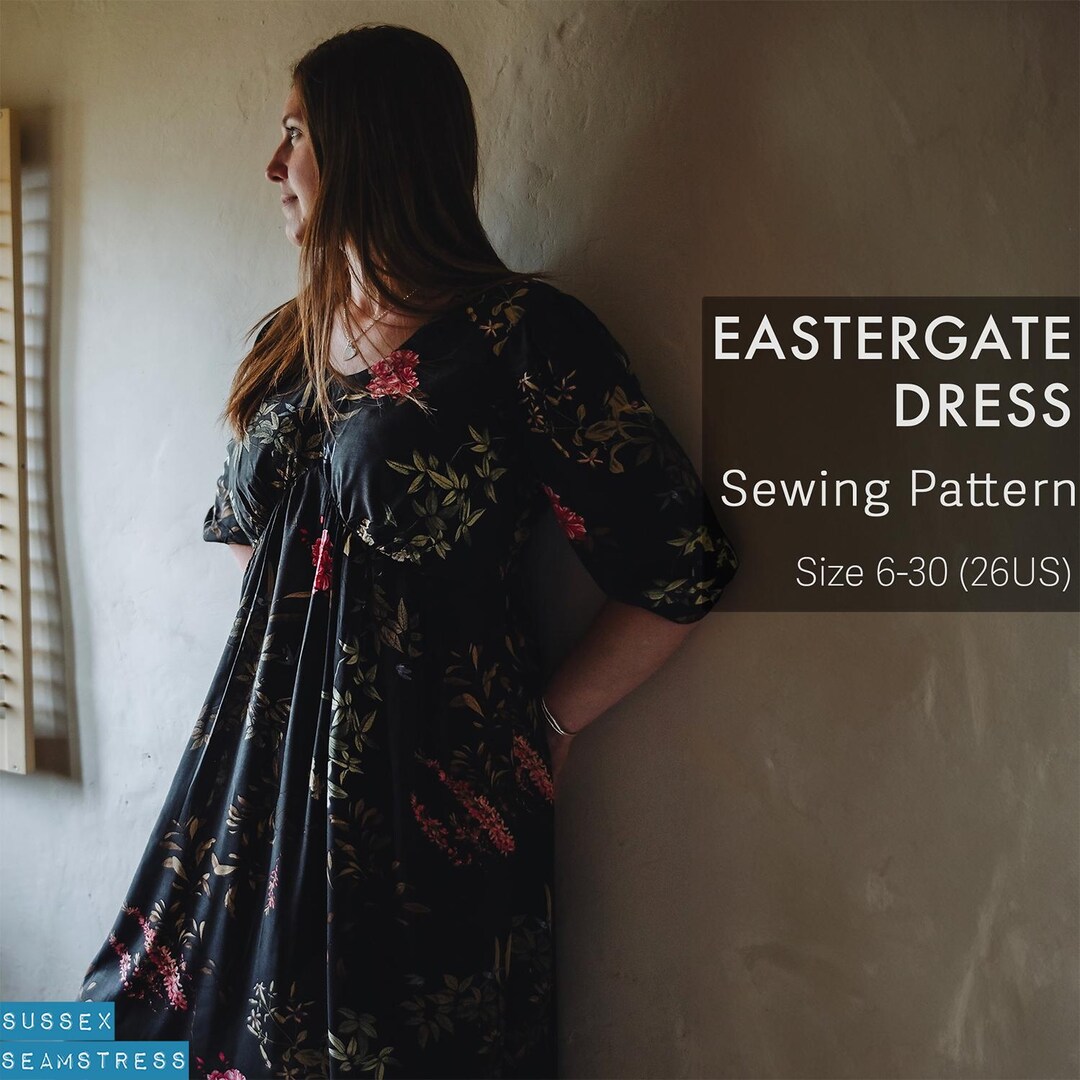 Eastergate Dress Sewing Pattern + Tutorial Video - Summer or Evening ...