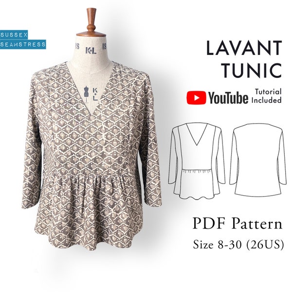Tunic Sewing Pattern - Etsy