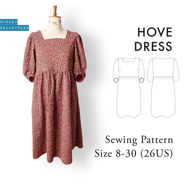 Cottagecore Dress Pattern - Etsy